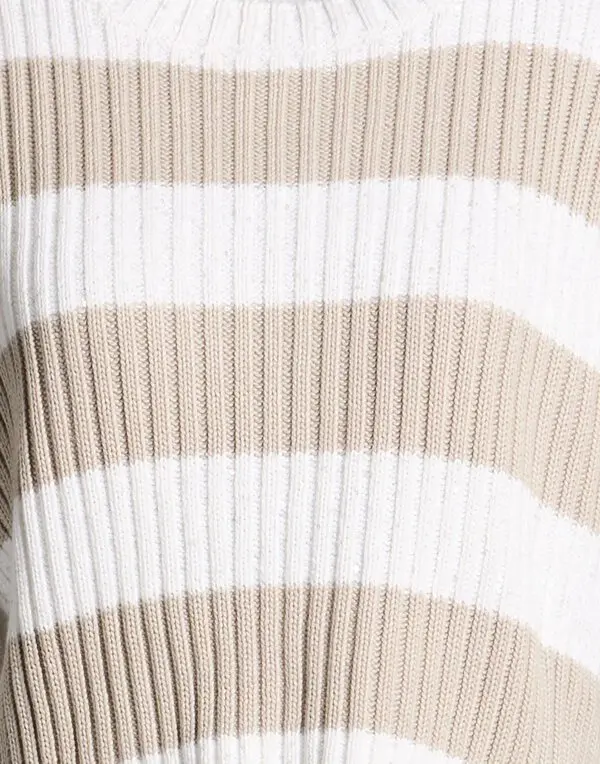 Brunello Cucinelli Striped Long-sleeve Knit Top