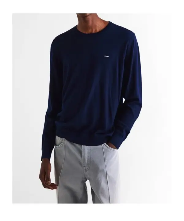 Prada Knitted Crew Neck Jumper