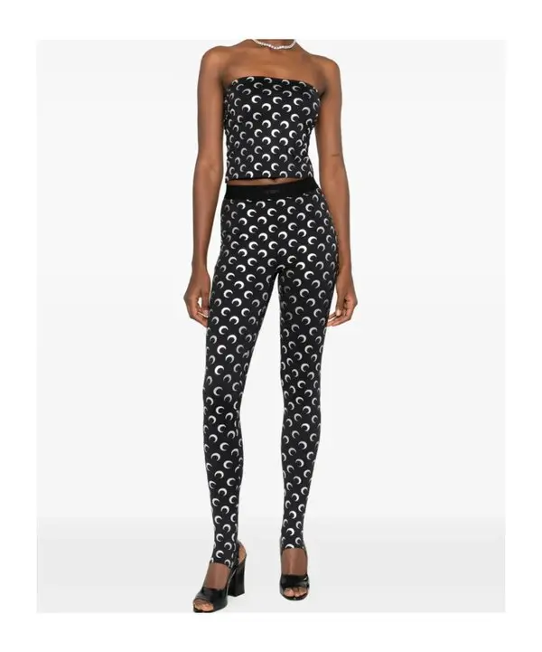 MARINE SERRE Moon Print Leggings