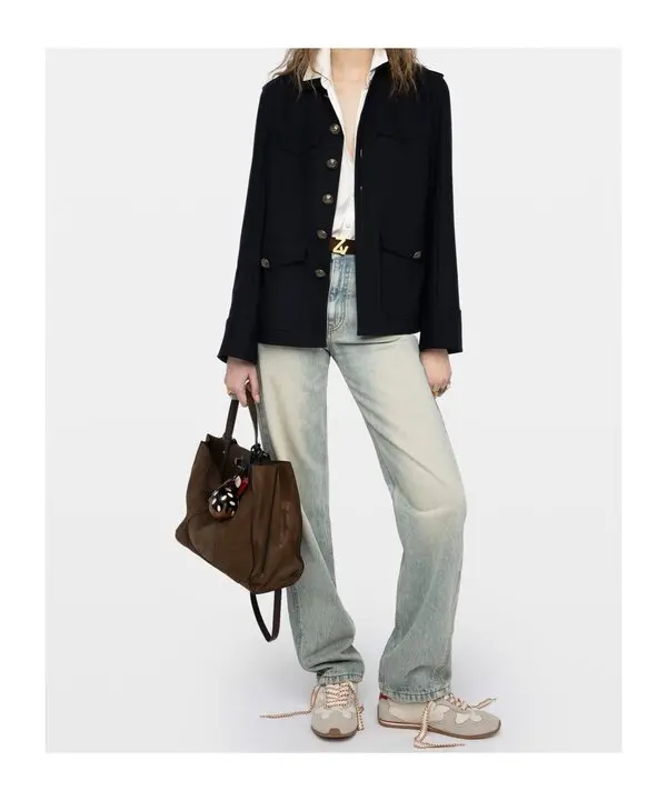 Zadig&Voltaire Long Sleeve Button Front Jacket