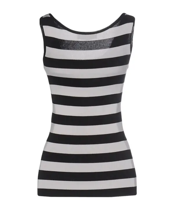 Dolce & Gabbana Striped Silk Tops