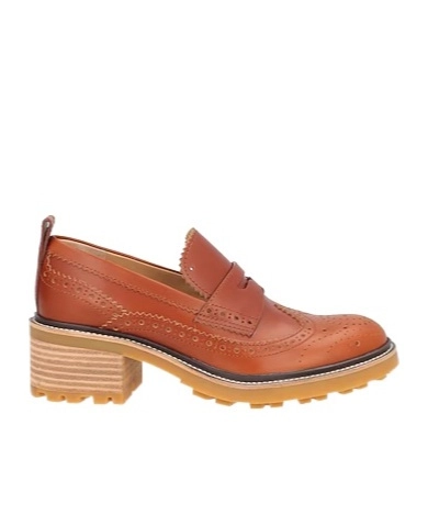 Chloé Leather Loafers With Block Heel
