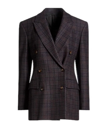 Brunello Cucinelli Plaid Double-breasted Blazer