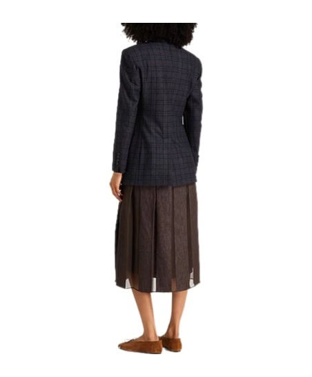 Brunello Cucinelli Plaid Double-breasted Blazer
