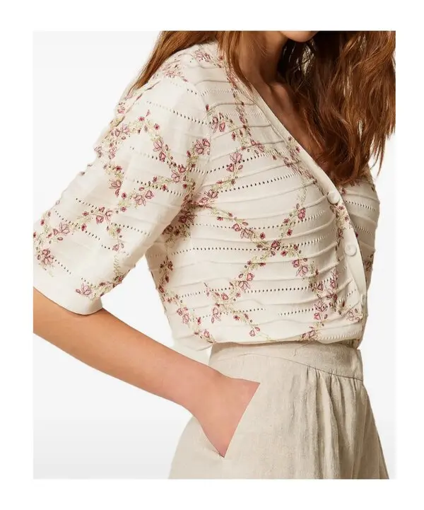 TWINSET Floral Pattern Cardigan