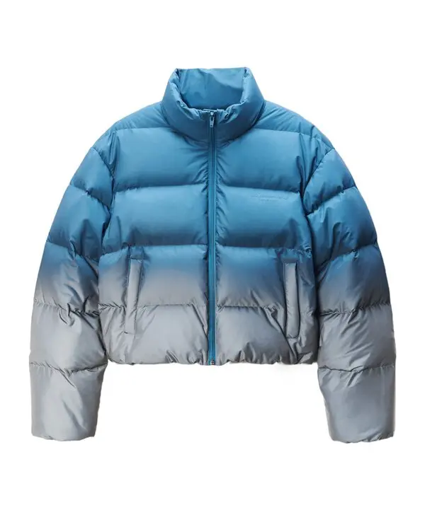 Alexander Wang Reflective Cropped Puffer Coat