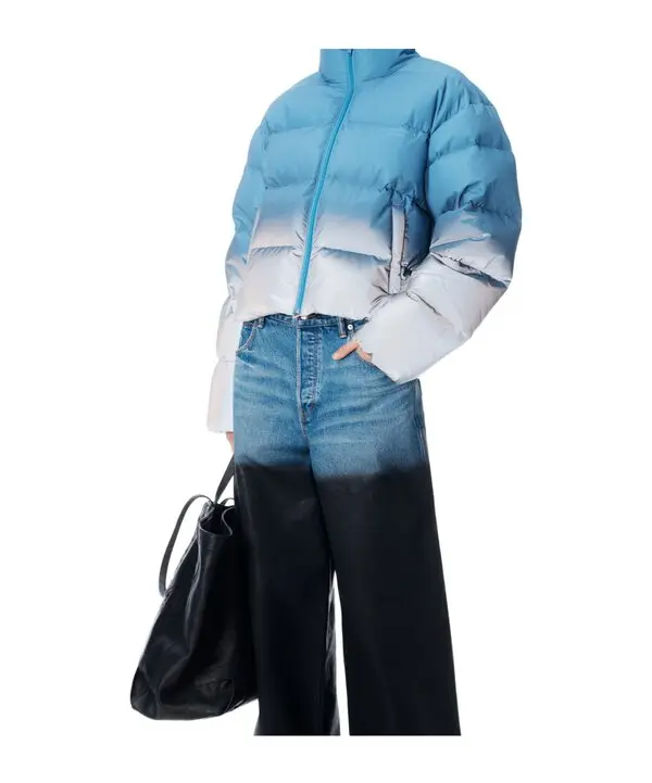 Alexander Wang Reflective Cropped Puffer Coat