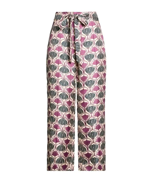 Max Mara Printed Casual Trousers - Purple