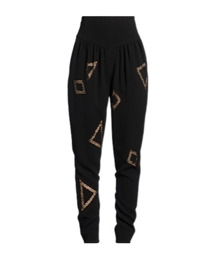 Chloé Tapered Trousers With Geometric Appliqu