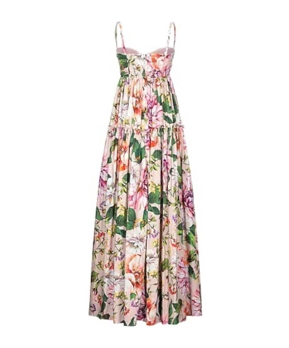 Dolce & Gabbana Sleeveless Floral Print Dress