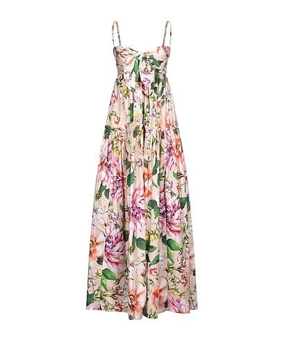 Dolce & Gabbana Sleeveless Floral Print Dress