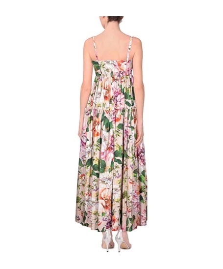 Dolce & Gabbana Sleeveless Floral Print Dress