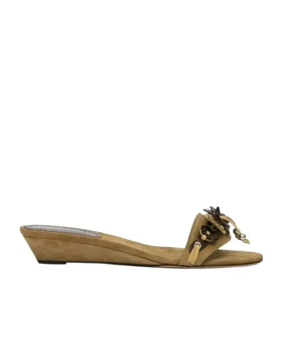 Isabel Marant Étoile Decorative Shoelace Sandals - Green
