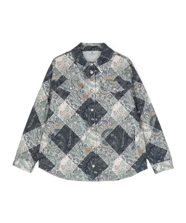 Etro Paisley & Diamond Print Jacket