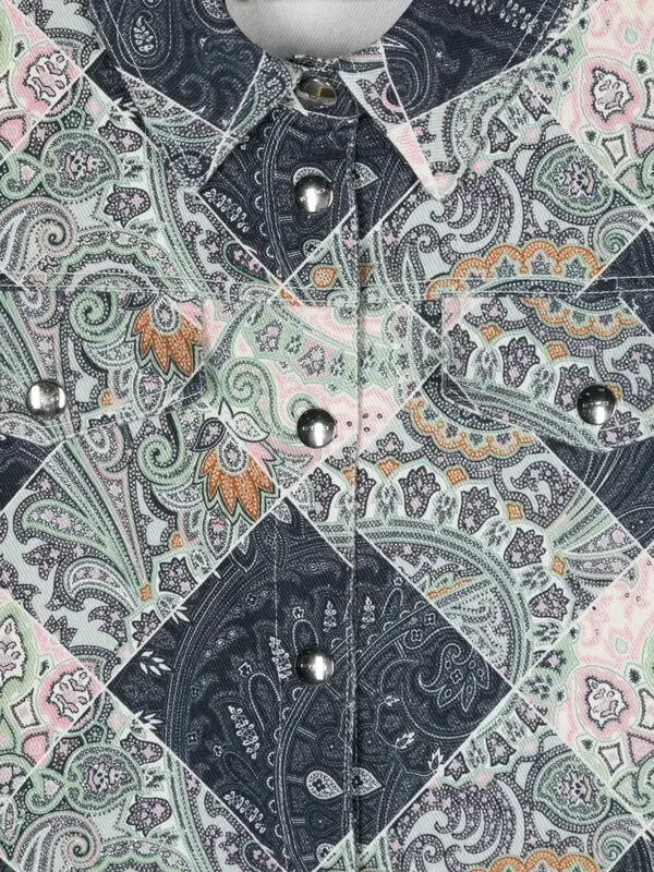 Etro Paisley & Diamond Print Jacket