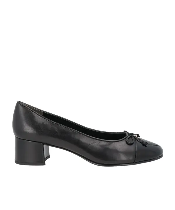 Tory Burch Two-tone Leather Pumps With Block Heel