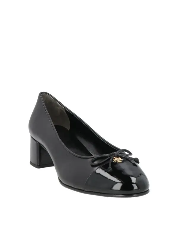 Tory Burch Two-tone Leather Pumps With Block Heel