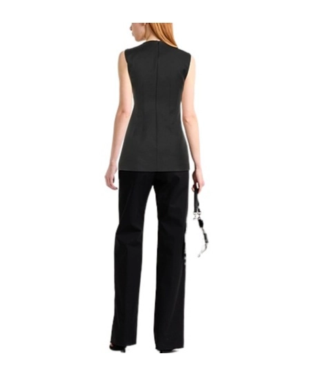 Sportmax Sleeveless Square Neck Top