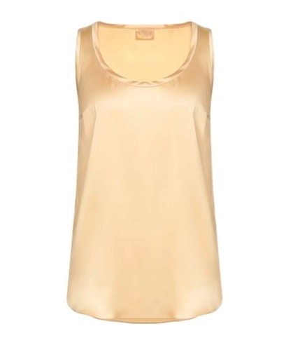 Brunello Cucinelli Sleeveless Solid Satin Top