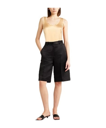 Brunello Cucinelli Sleeveless Solid Satin Top