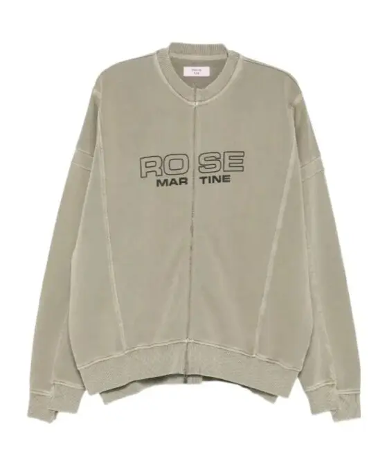 Martine Rose Logo-print Zip-up Sweatshirt