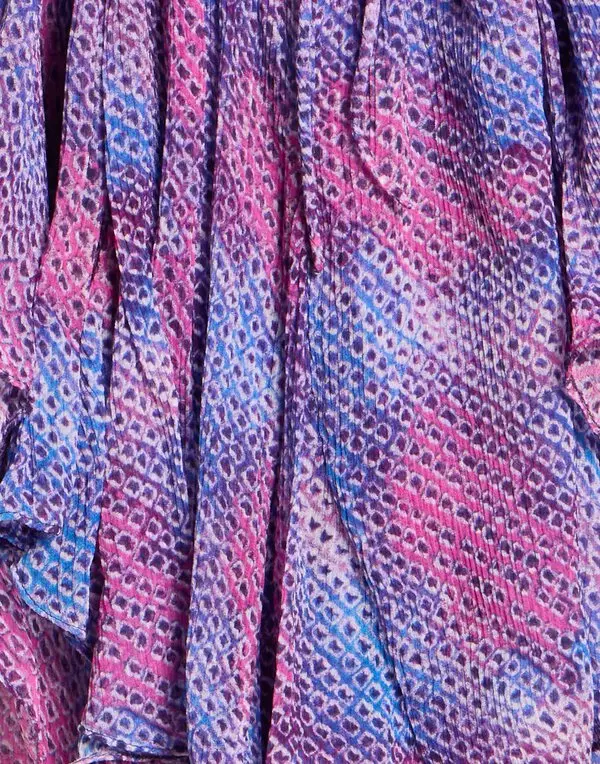 Isabel Marant Étoile Color Blocked Silk Tops - Purple