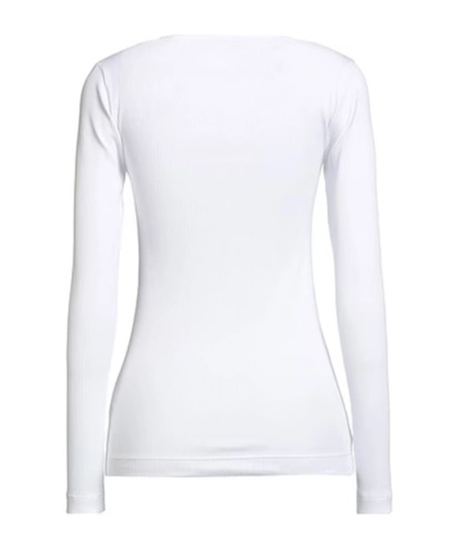 Brunello Cucinelli Lightweight Stretch Knit Scoop Neck Long Sleeve Sweater