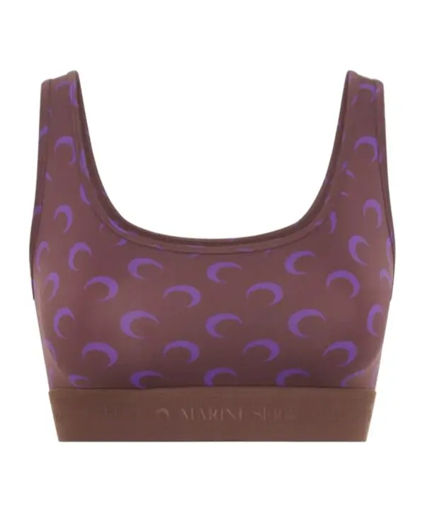 MARINE SERRE Moon-printed Sports Bra