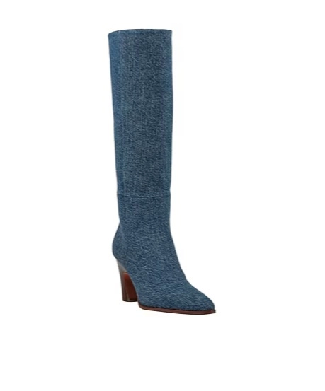 Chloé Denim Pointed-toe Ankle Boots