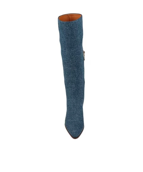Chloé Denim Pointed-toe Ankle Boots