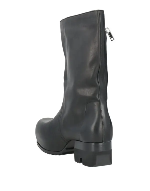 Rick Owens Leather Zip Up Boots
