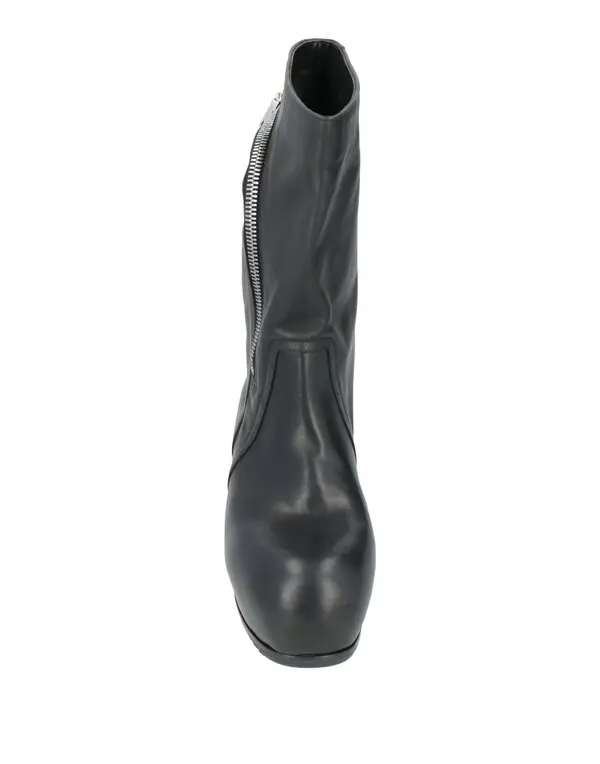 Rick Owens Leather Zip Up Boots
