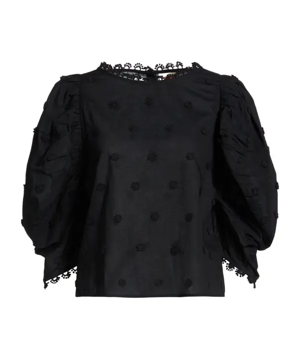 Farm Rio Loose Three-quarter Sleeve Top