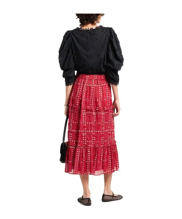 Farm Rio Loose Three-quarter Sleeve Top