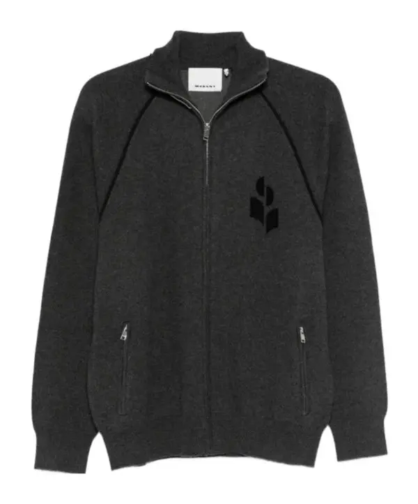 Isabel Marant Étoile Zip-up Logo Sweater