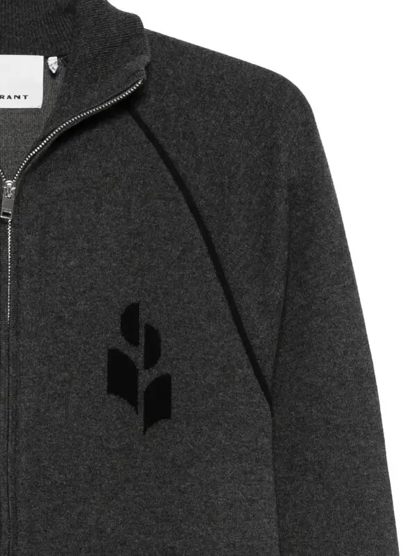 Isabel Marant Étoile Zip-up Logo Sweater
