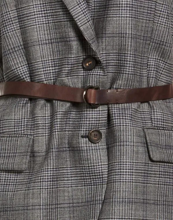 Brunello Cucinelli Sleeveless Plaid Blazer