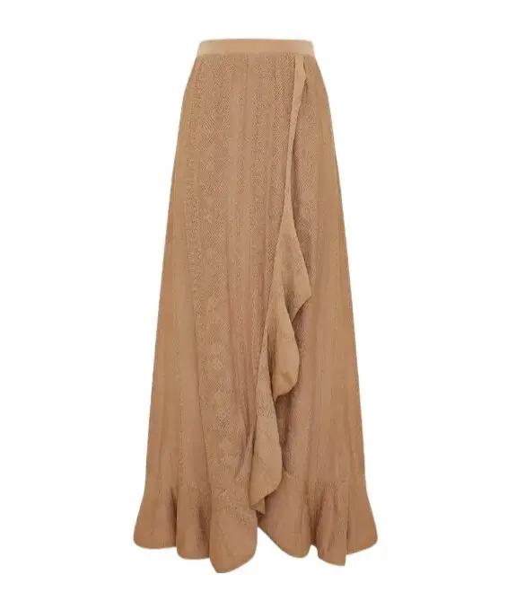 Zimmermann Aster Pointelle-knit Skirt