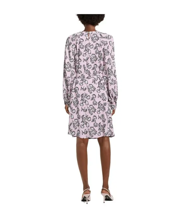 Max Mara Floral Print Crepe Dress