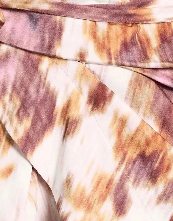 Isabel Marant Étoile Tie-dye Jersey Wrap Mini Skirt