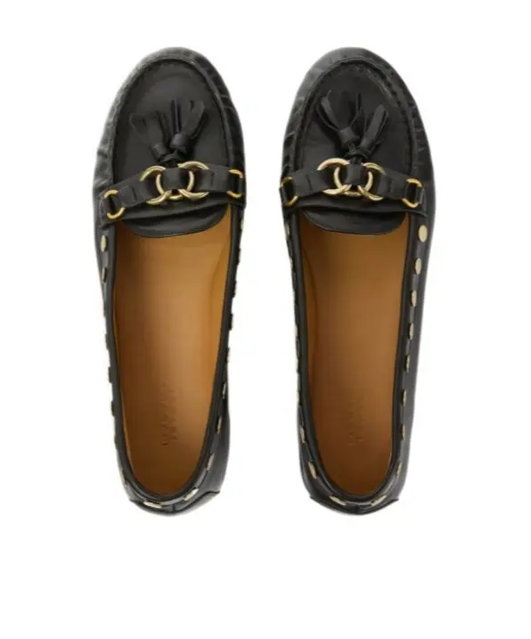 Isabel Marant Étoile Rivet Tassel Loafers - Black