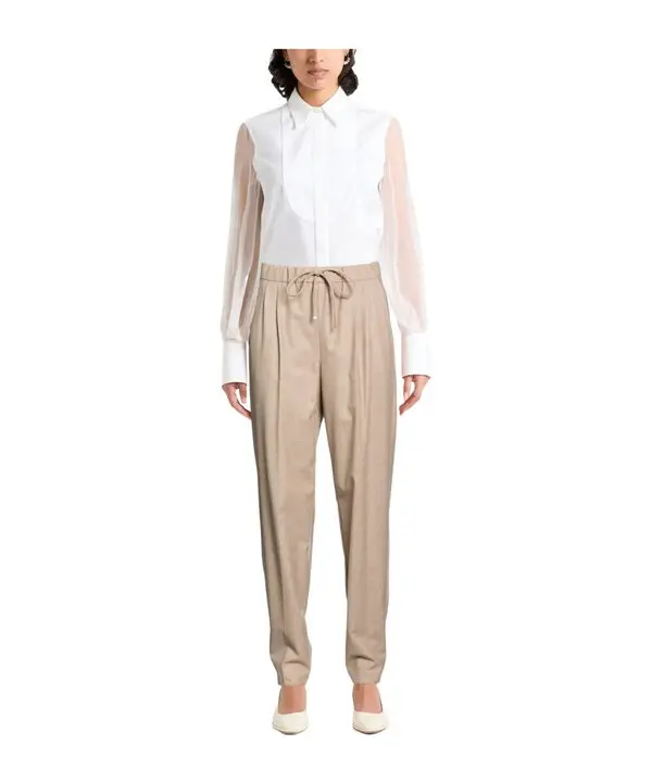 Max Mara Solid Color Casual Trousers