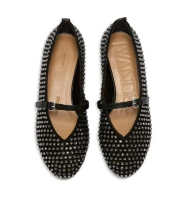 J.W.ANDERSON Crystal-embellished Buckle Ballet Flats