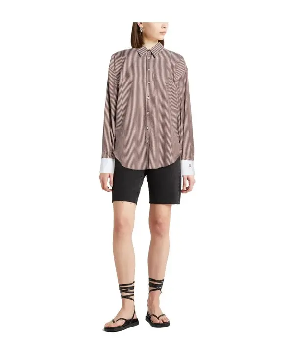 Brunello Cucinelli Striped Poplin Shirt