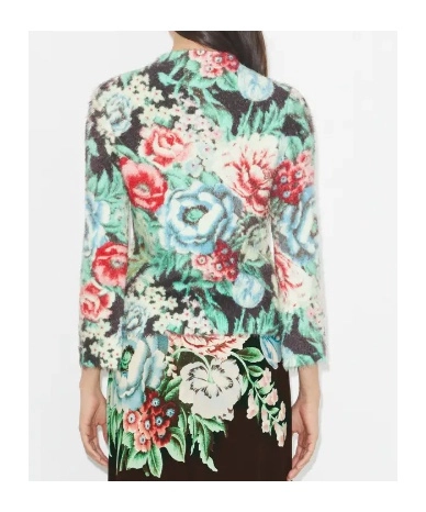 Tory Burch Printed High Neck Sweater