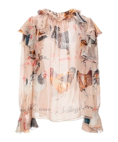Dolce & Gabbana Printed Long Sleeve Top - No