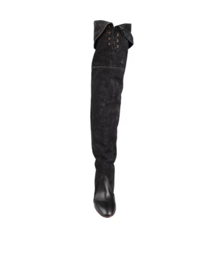 Chloé Solid Color Round-toe Tall Boots