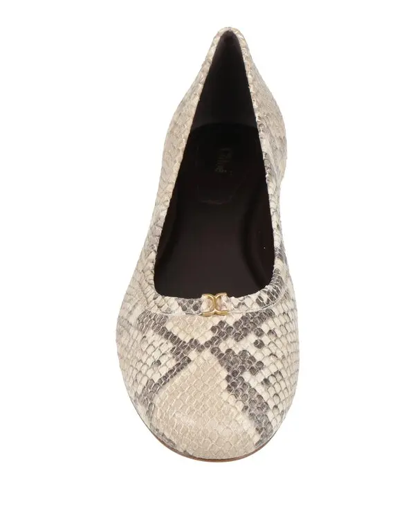 Chloé Snake-print Ballet Flats