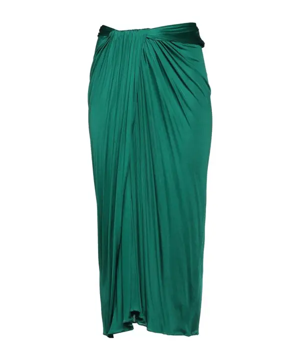 Dolce & Gabbana Asymmetrical Gathered Midi Skirt - Green