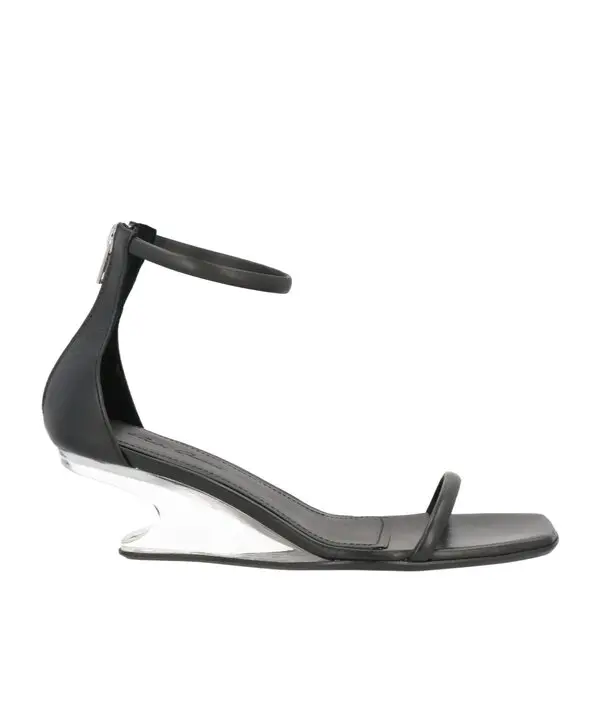 Rick Owens Sculptural Heel Slingback Sandals